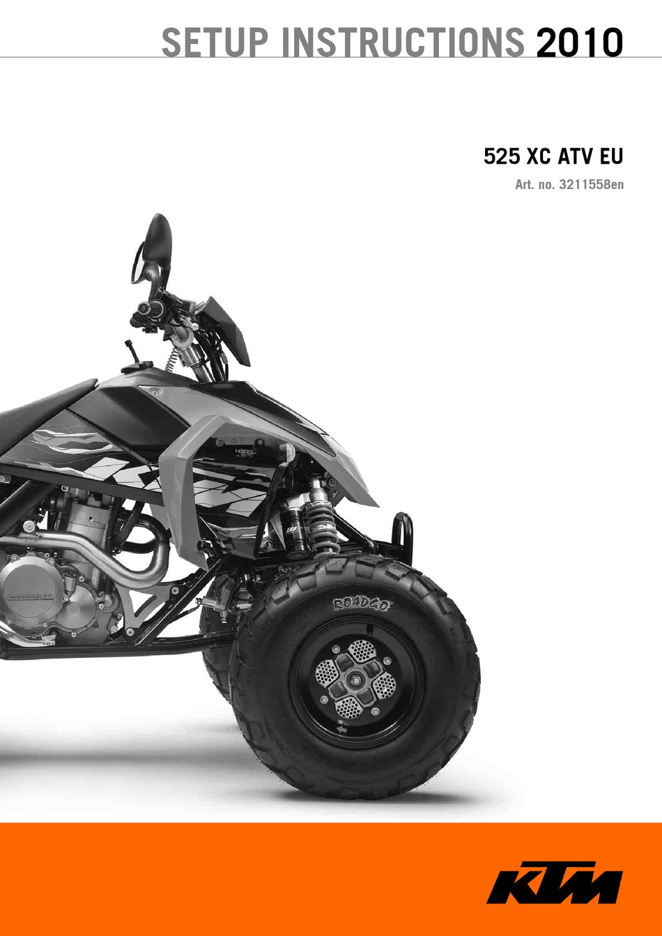 KTM 525 XC ATV EU SETUP INSTRUCTIONS Pdf Download | ManualsLib