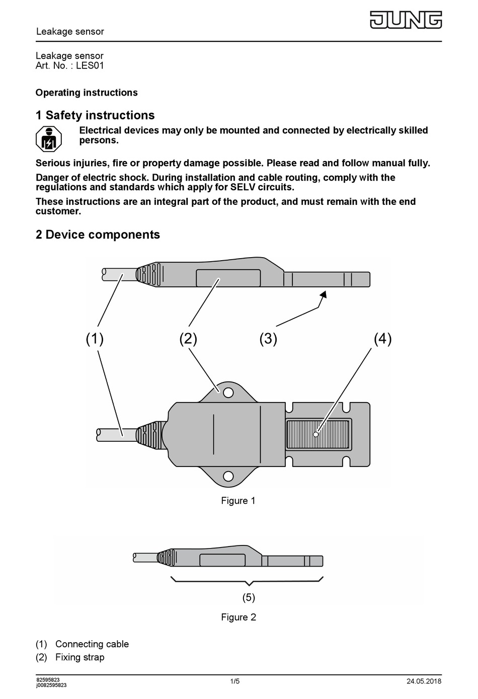 JUNG LES01 OPERATING INSTRUCTIONS Pdf Download | ManualsLib