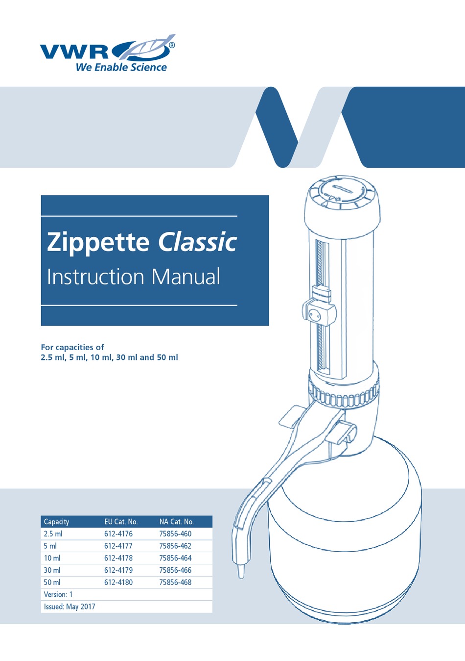 VWR ZIPPETTE CLASSIC INSTRUCTION MANUAL Pdf Download | ManualsLib