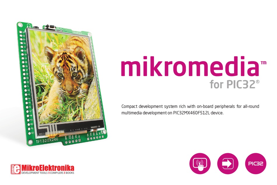 MIKROELEKTRONIKA MIKROMEDIA FOR PIC32 MANUAL Pdf Download | ManualsLib