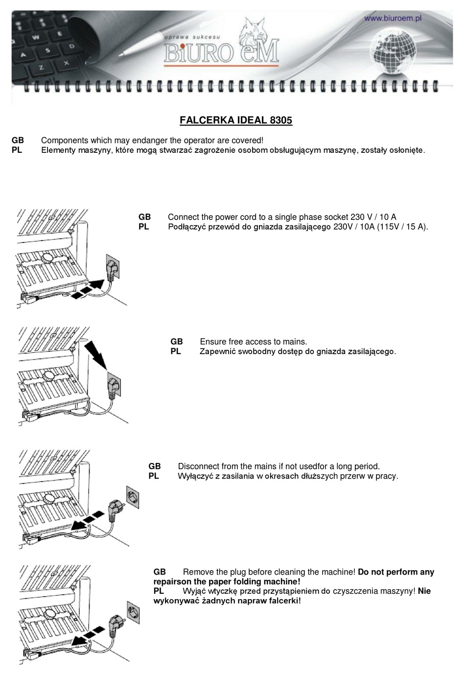 IDEAL 8305 INSTRUCTION MANUAL Pdf Download | ManualsLib