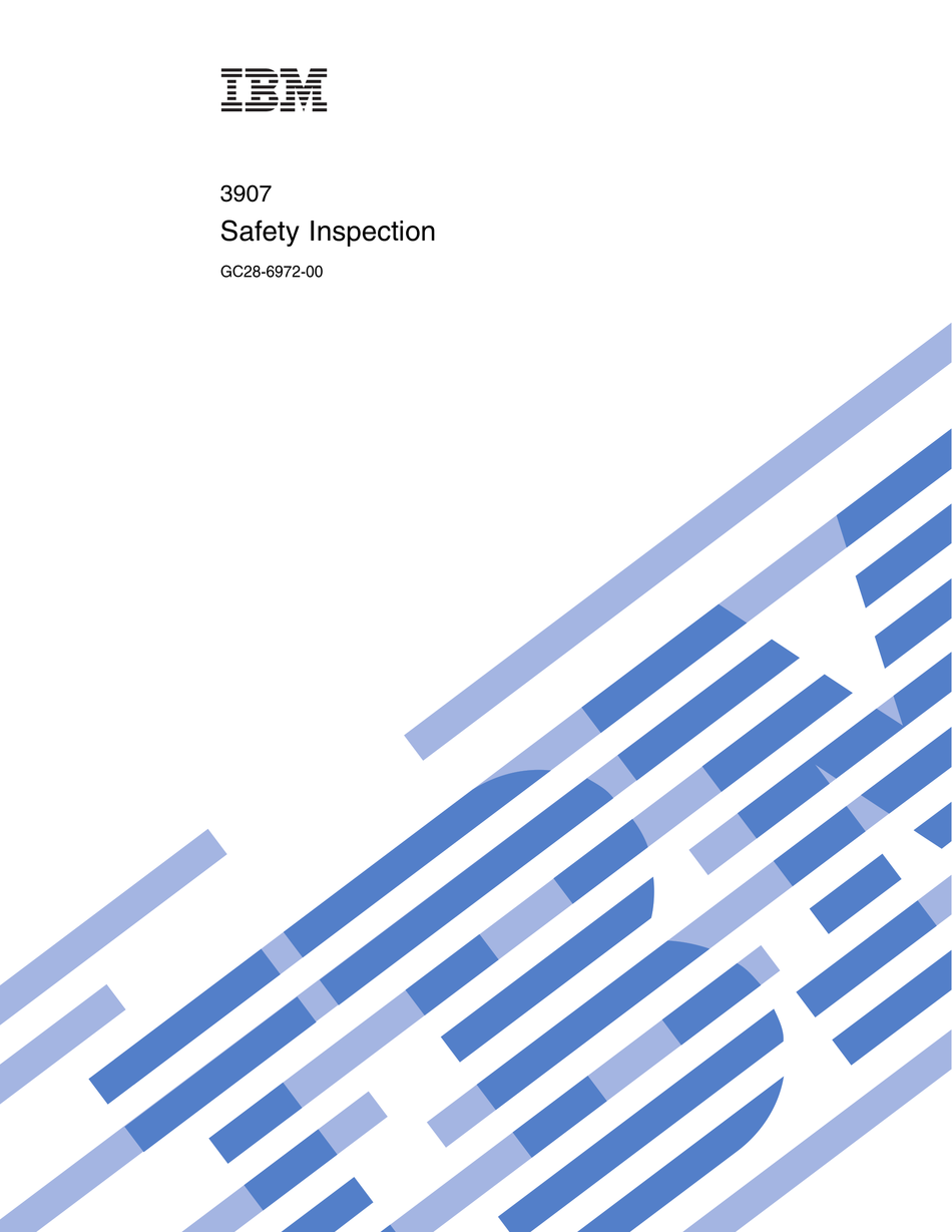IBM 3907 SAFETY INSPECTION Pdf Download | ManualsLib