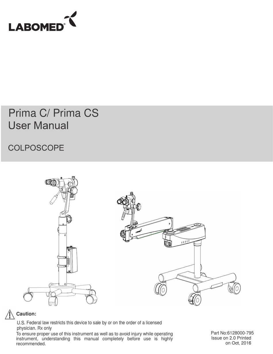 LABOMED PRIMA C USER MANUAL Pdf Download | ManualsLib