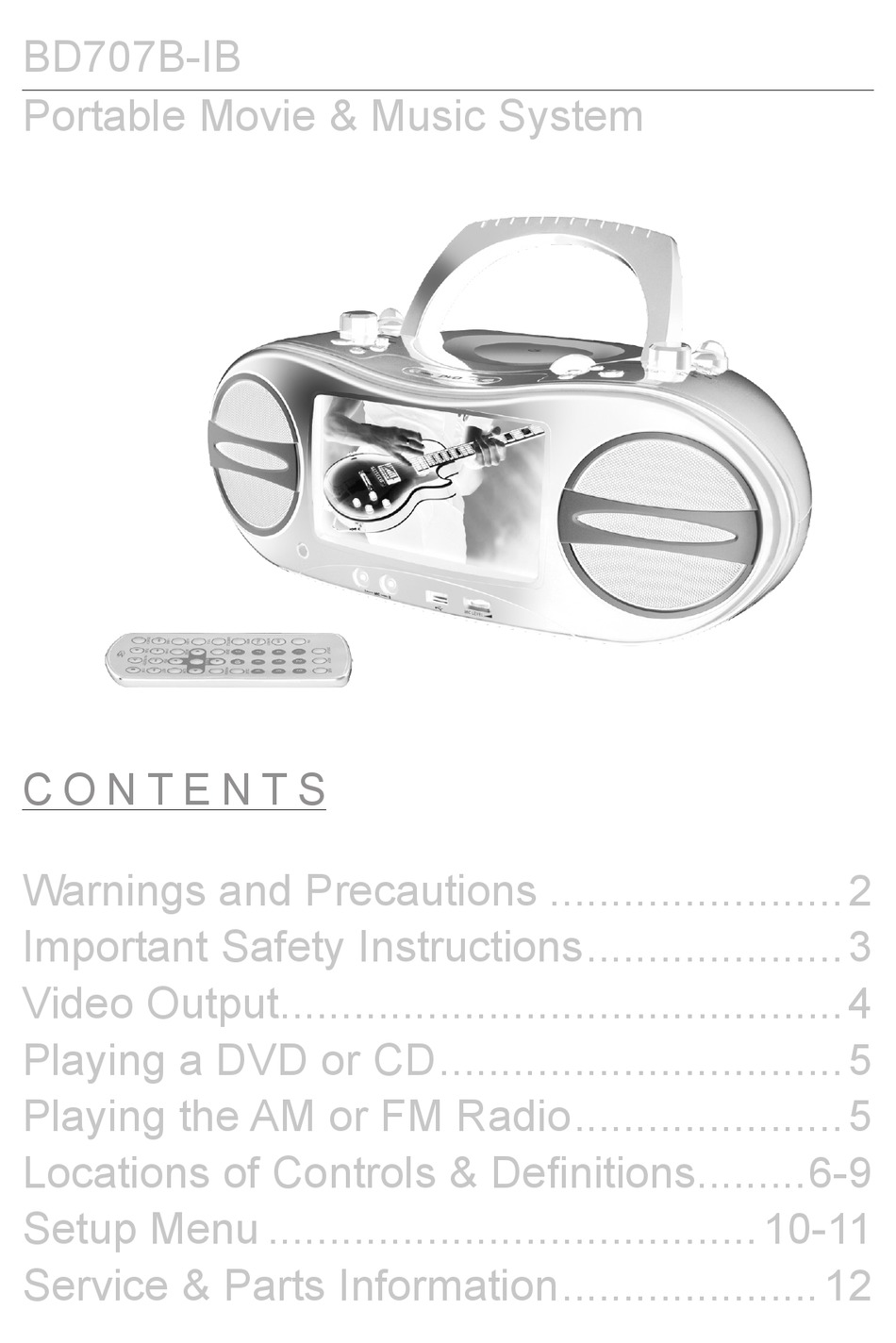 gpx-bd707b-ib-manual-pdf-download-manualslib