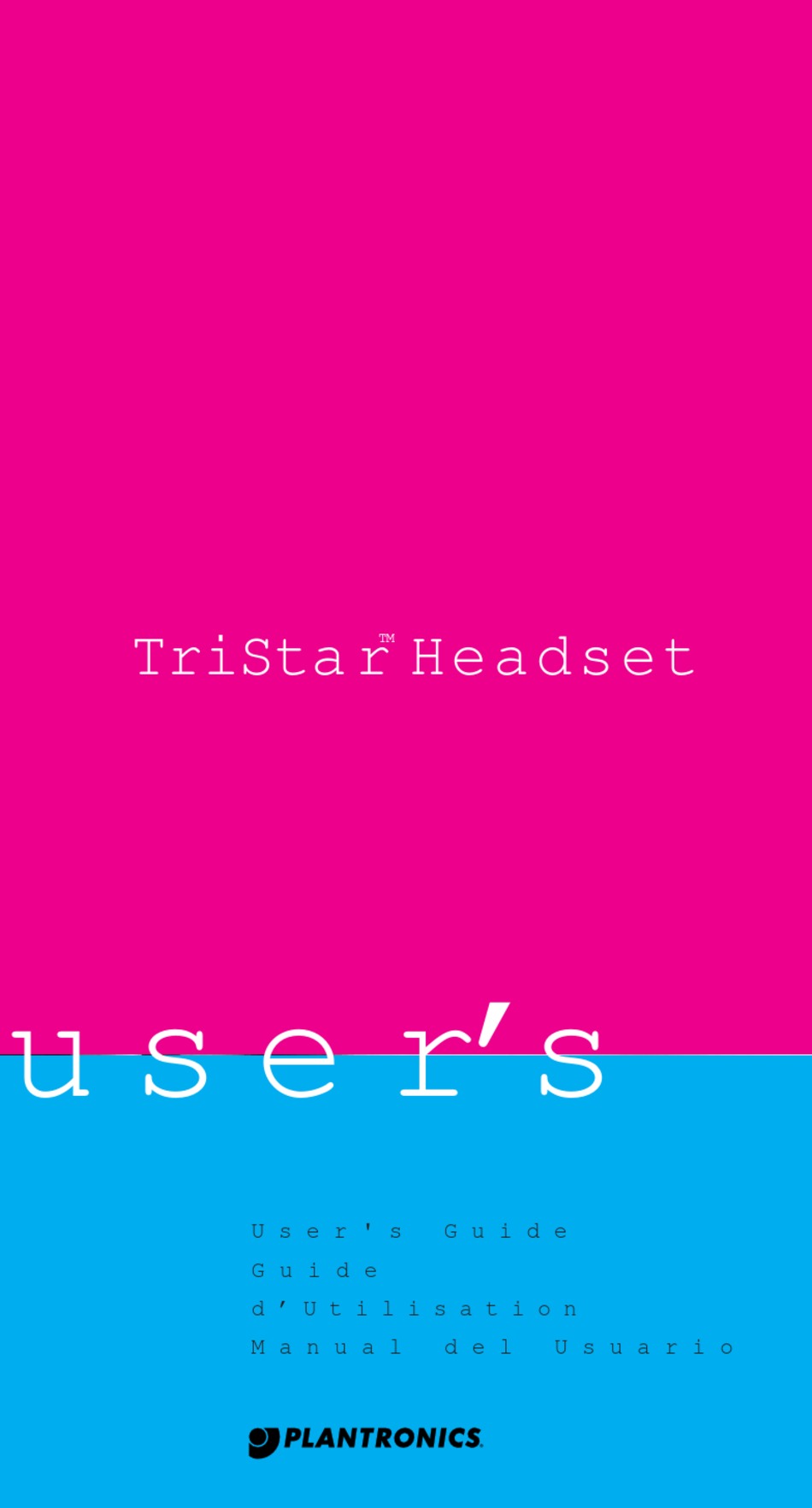 PLANTRONICS TRISTAR USER MANUAL Pdf Download | ManualsLib