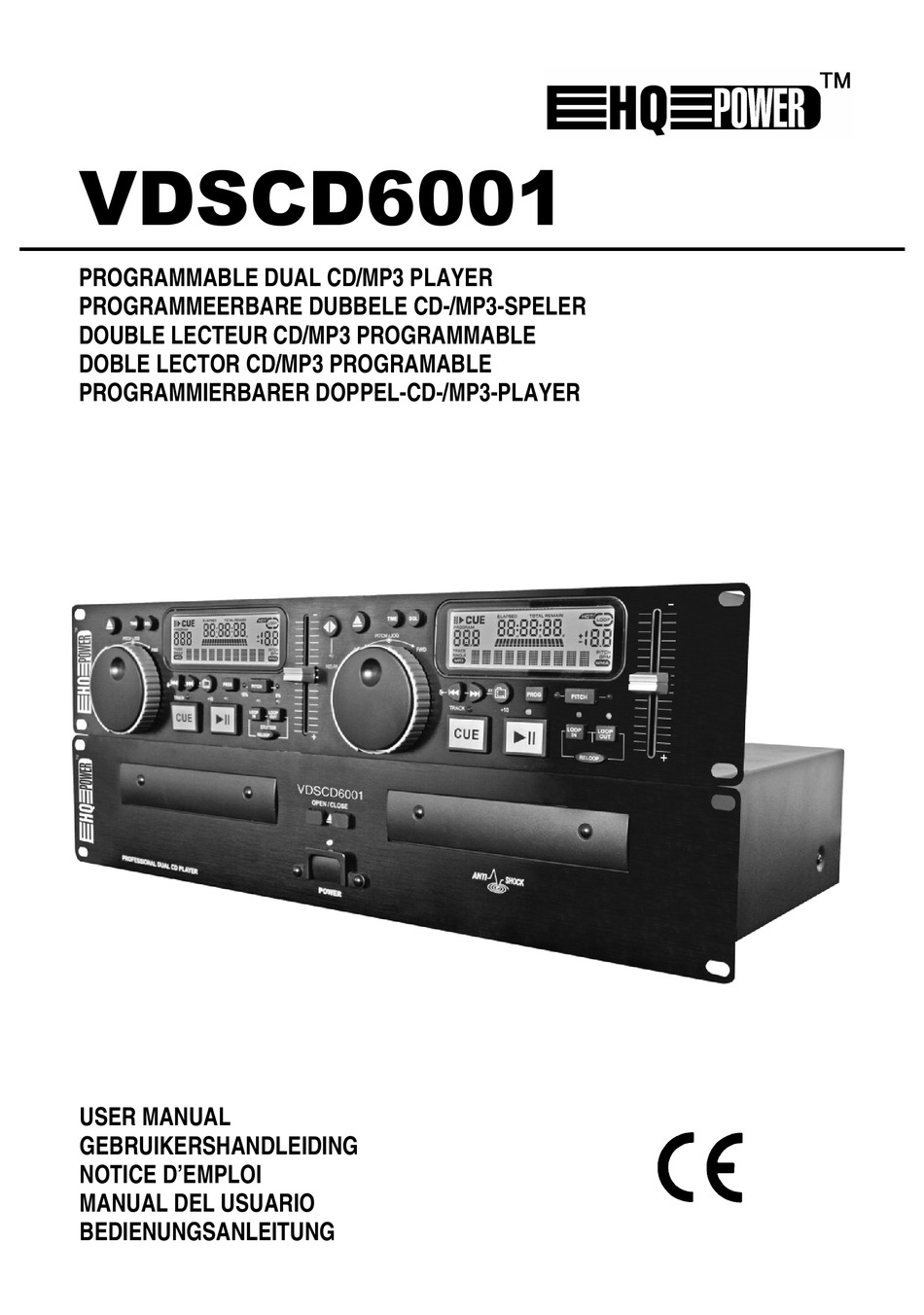 HQ POWER VDSCD6001 USER MANUAL Pdf Download | ManualsLib