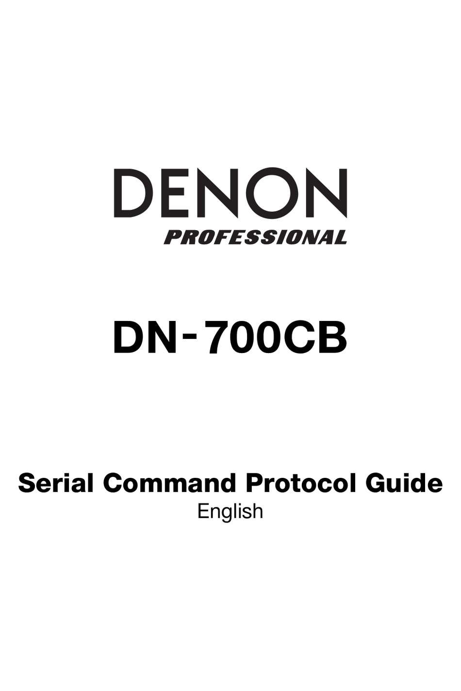 DENON DN 700CB SERIAL COMMAND PROTOCOL MANUAL Pdf Download ManualsLib DENON DN 700CB SERIAL COMMAND PROTOCOL MANUAL Pdf Download ManualsLib