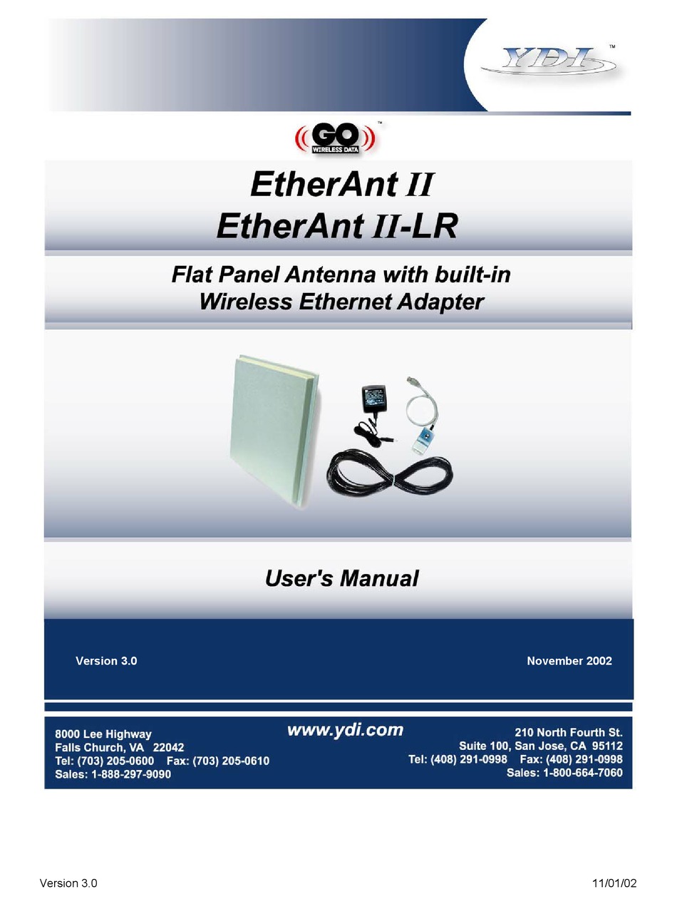 YDI ETHERANT II USER MANUAL Pdf Download | ManualsLib