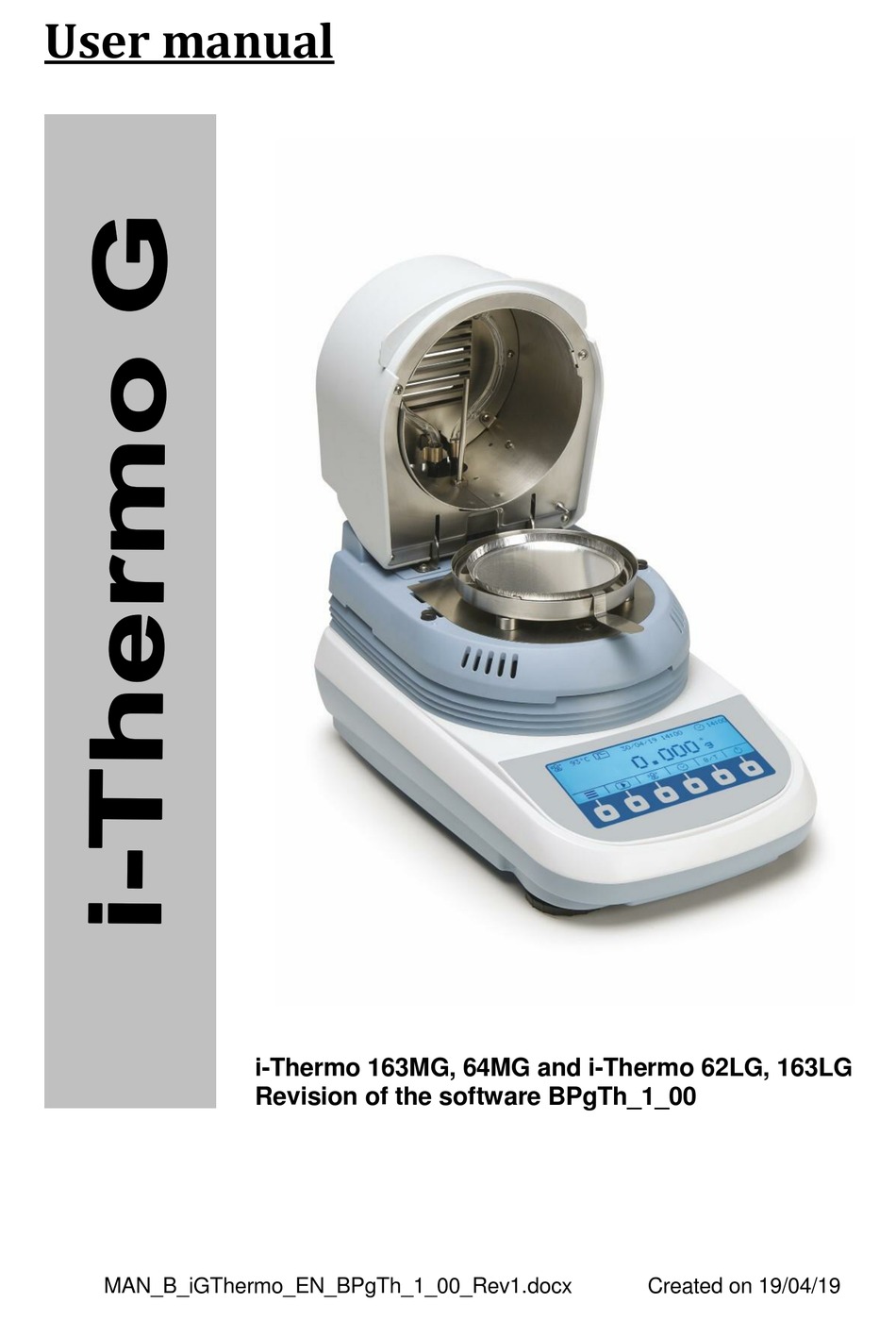 BEL ENGINEERING I-THERMO G USER MANUAL Pdf Download | ManualsLib