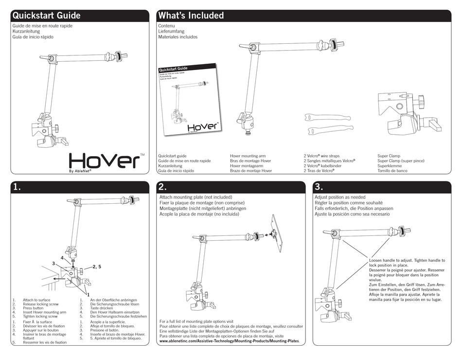 ABLENET HOVER QUICK START MANUAL Pdf Download | ManualsLib