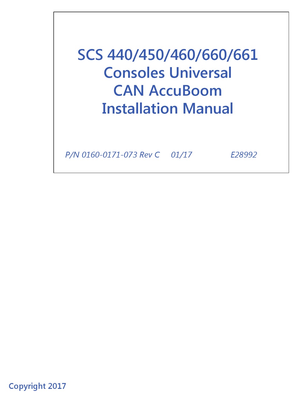 RAVEN SCS 440 INSTALLATION MANUAL Pdf Download | ManualsLib