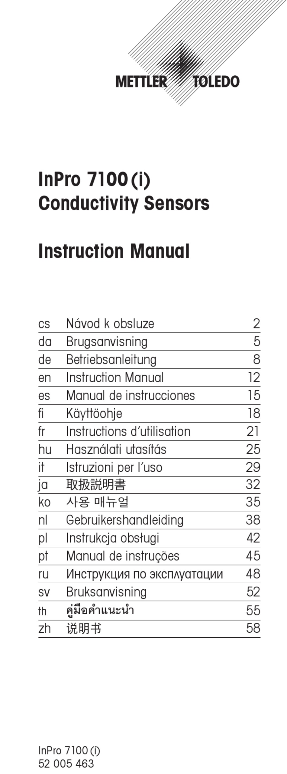 InPro®6000 Optical O2 Sensors Instruction manual