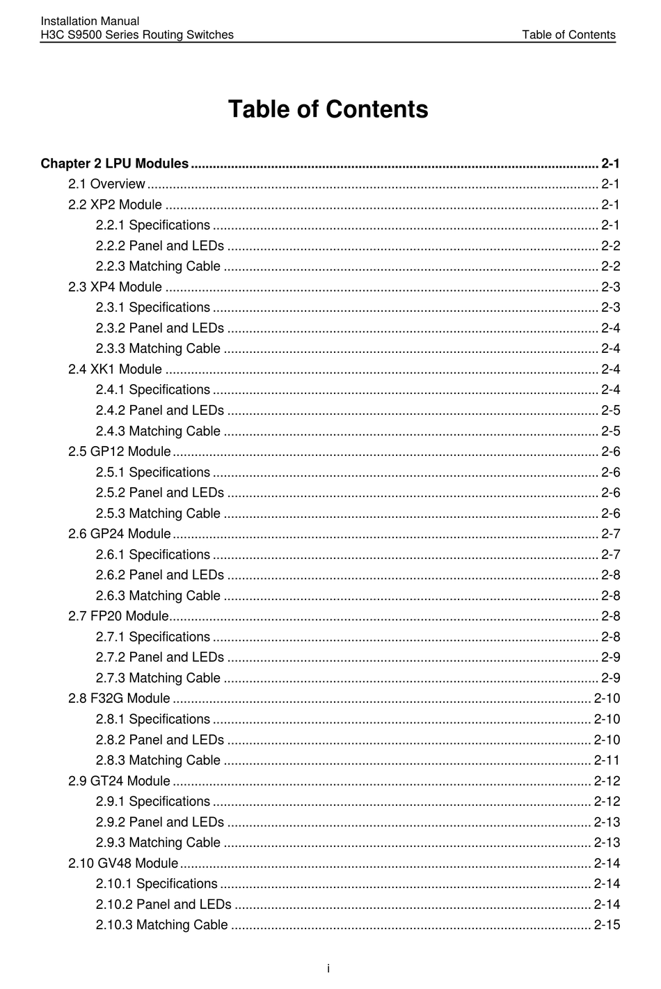 H3C S9500 SERIES INSTALLATION MANUAL Pdf Download | ManualsLib
