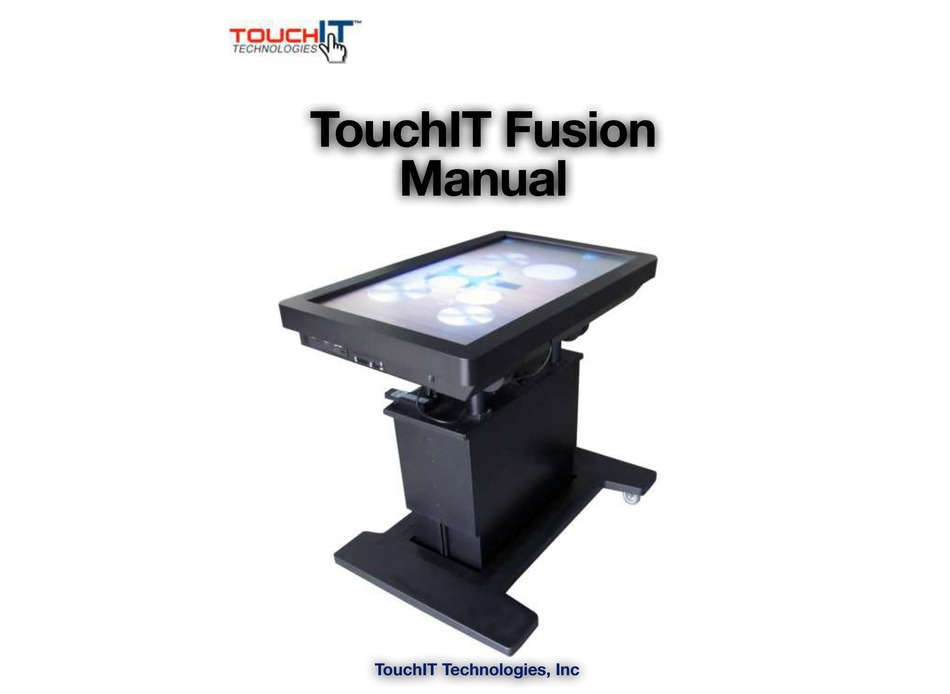 TOUCHIT FUSION MANUAL Pdf Download | ManualsLib