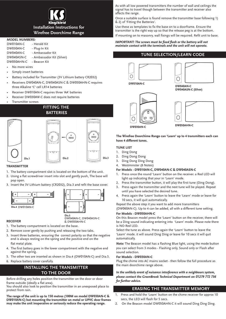 KINGSHIELD DW010AN C INSTALLATION INSTRUCTIONS Pdf Download ManualsLib