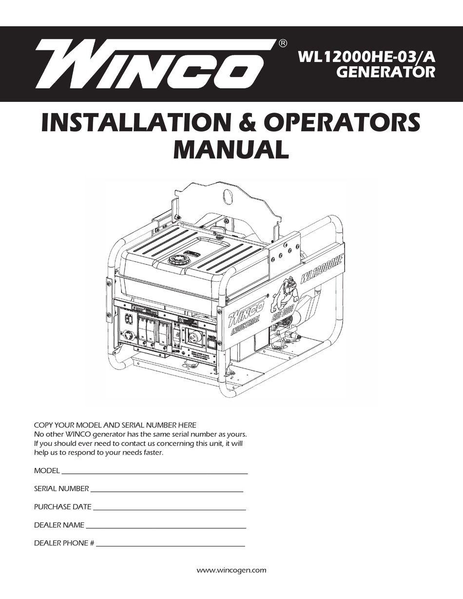 Winco Generator Wiring Diagram Wiring Digital And Schematic