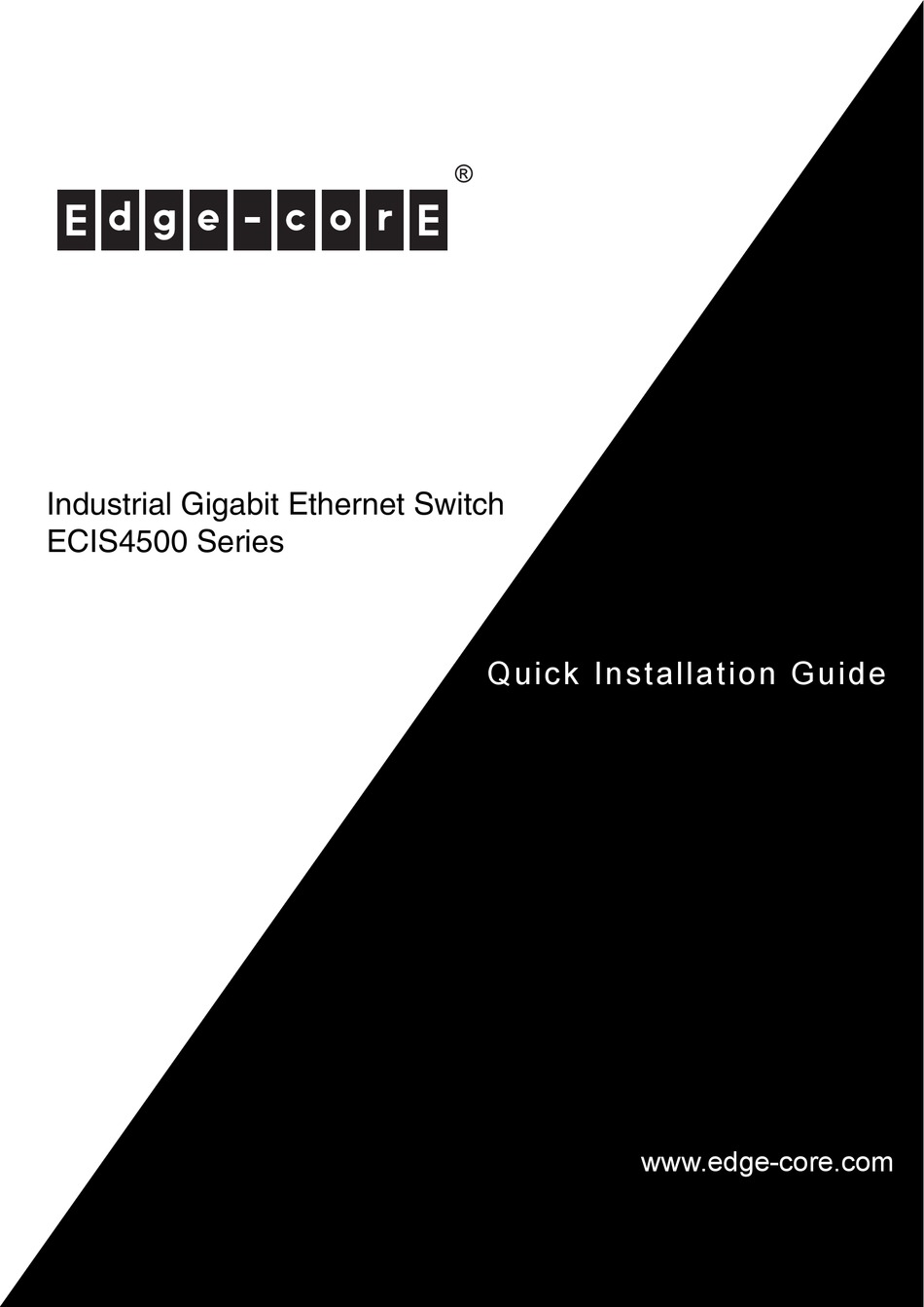 EDGE-CORE ECIS4500 SERIES QUICK INSTALLATION MANUAL Pdf Download ...