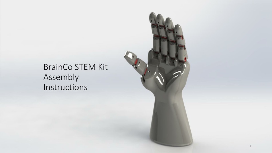 BRAINCO STEM KIT ASSEMBLY INSTRUCTIONS MANUAL Pdf Download | ManualsLib