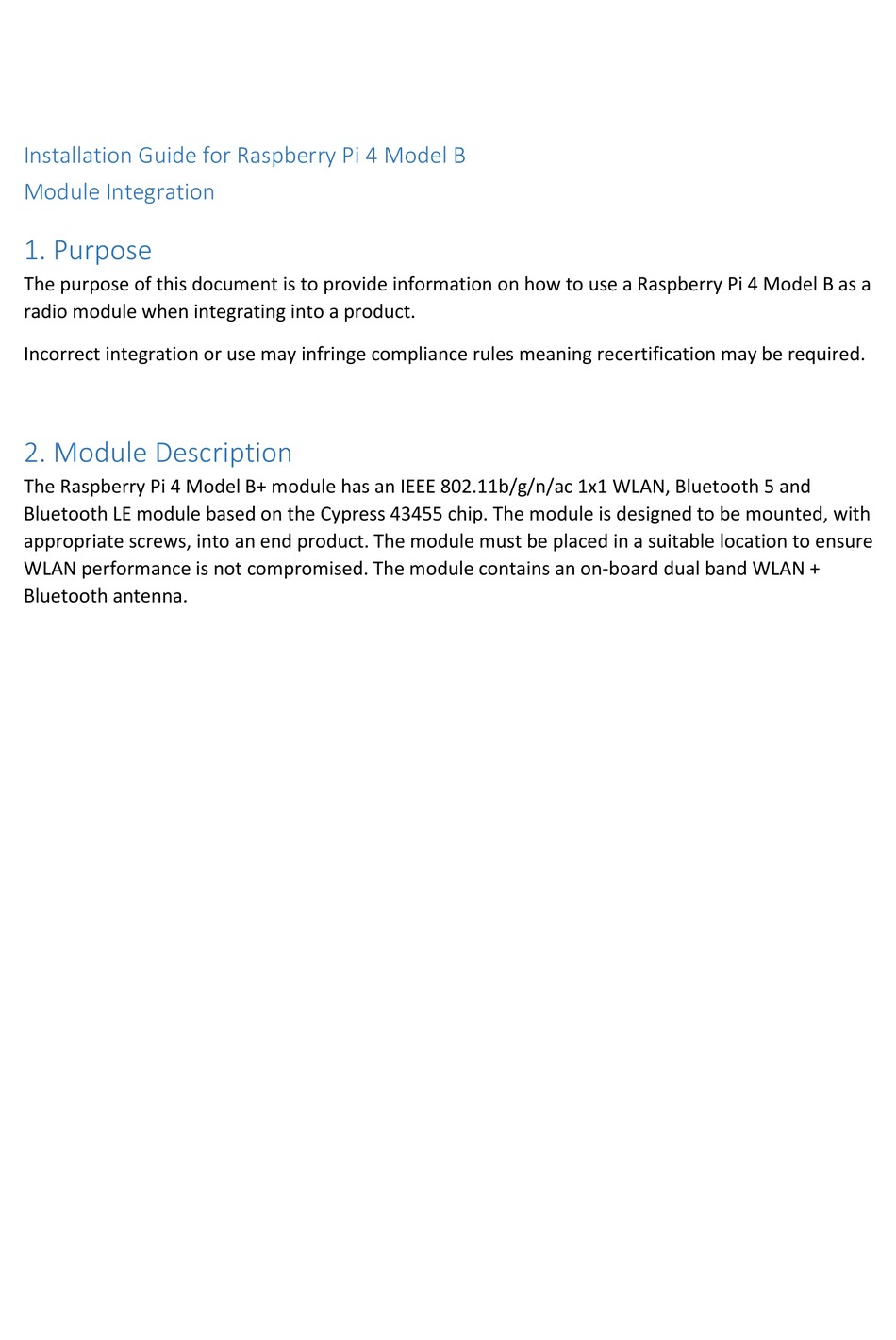 RASPBERRY PI 4 B INSTALLATION GUID Pdf Download | ManualsLib