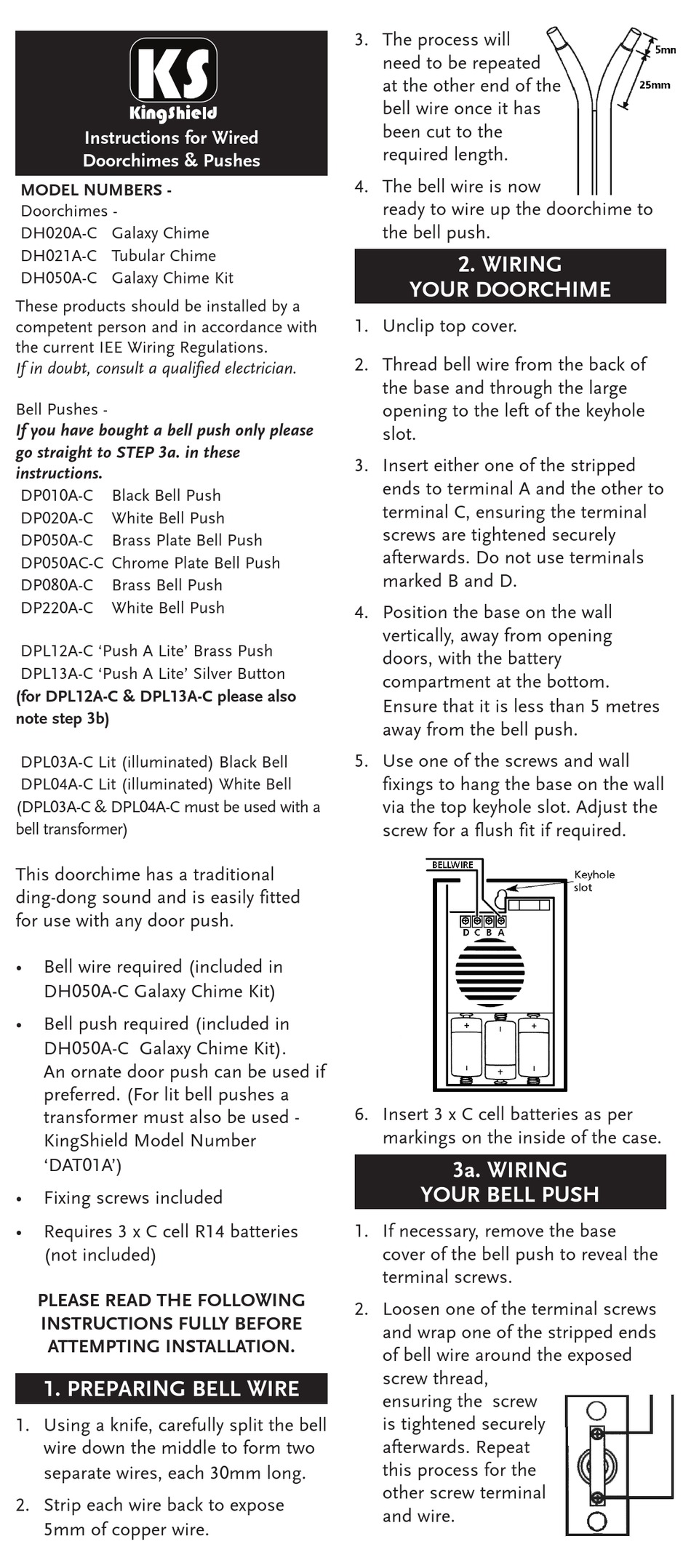 KINGSHIELD DH020A C INSTRUCTIONS Pdf Download ManualsLib