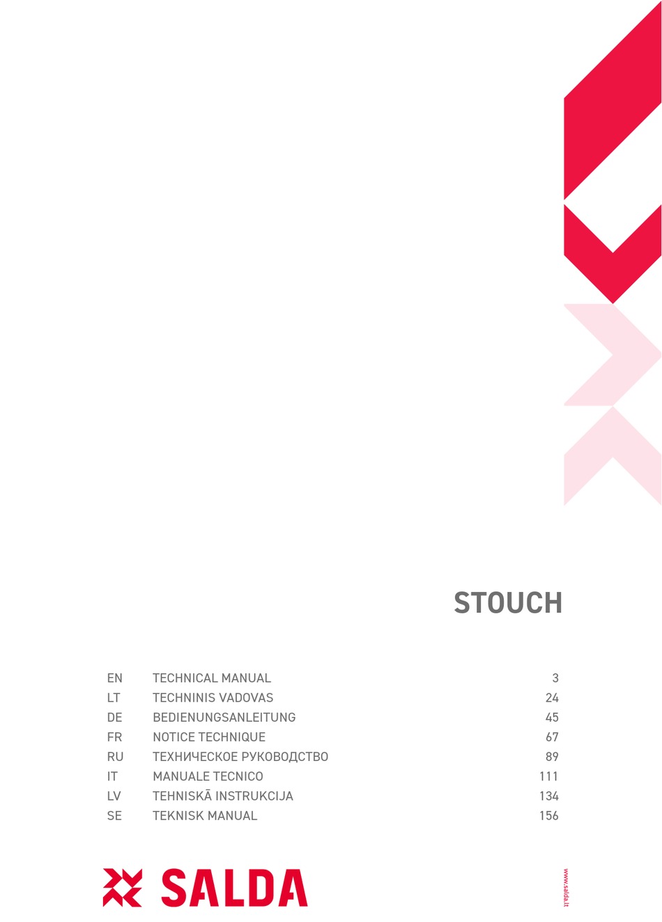 SALDA STOUCH TECHNICAL MANUAL Pdf Download | ManualsLib