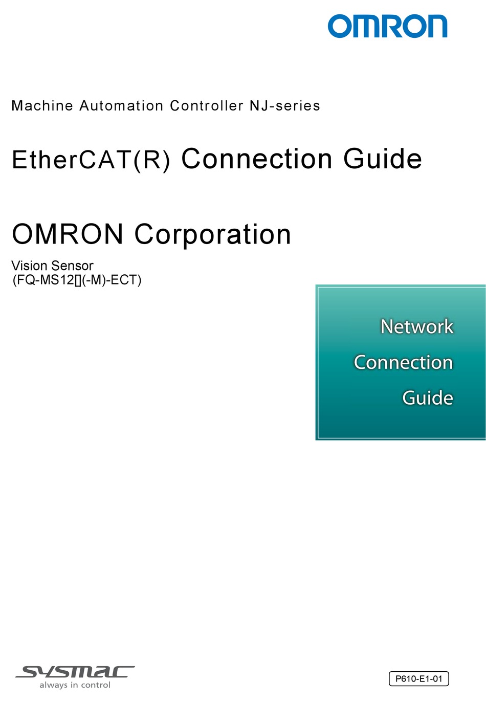 Omron Nj Series Connection Manual Pdf Download Manualslib