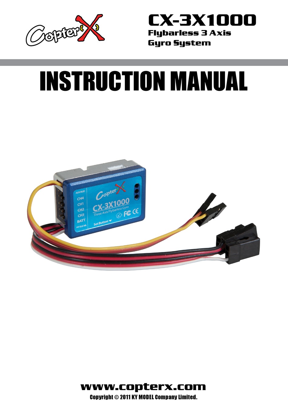 KY MODEL COPTERX CX-3X1000 INSTRUCTION MANUAL Pdf Download | ManualsLib