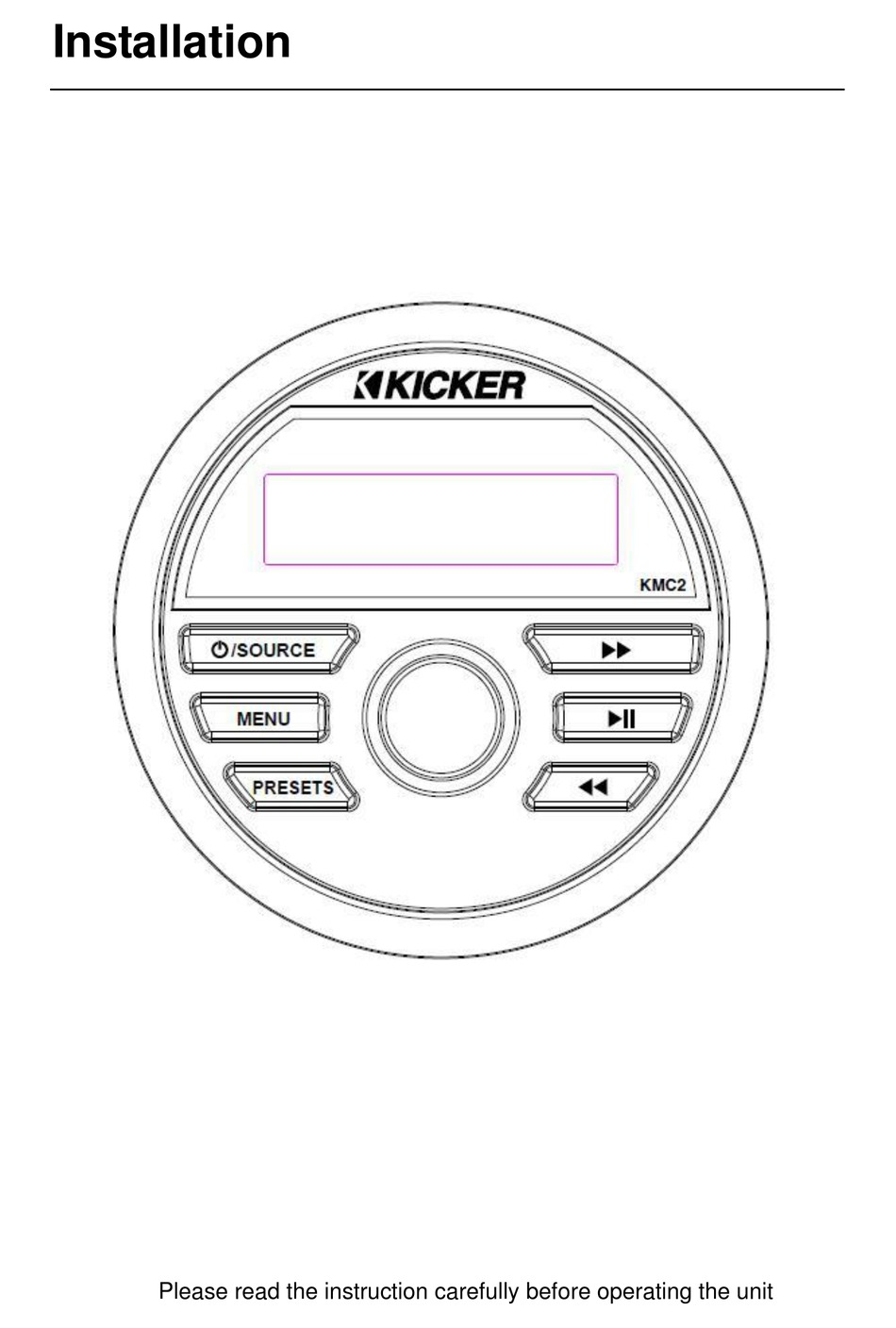 KICKER KMC2 OWNER'S MANUAL Pdf Download | ManualsLib