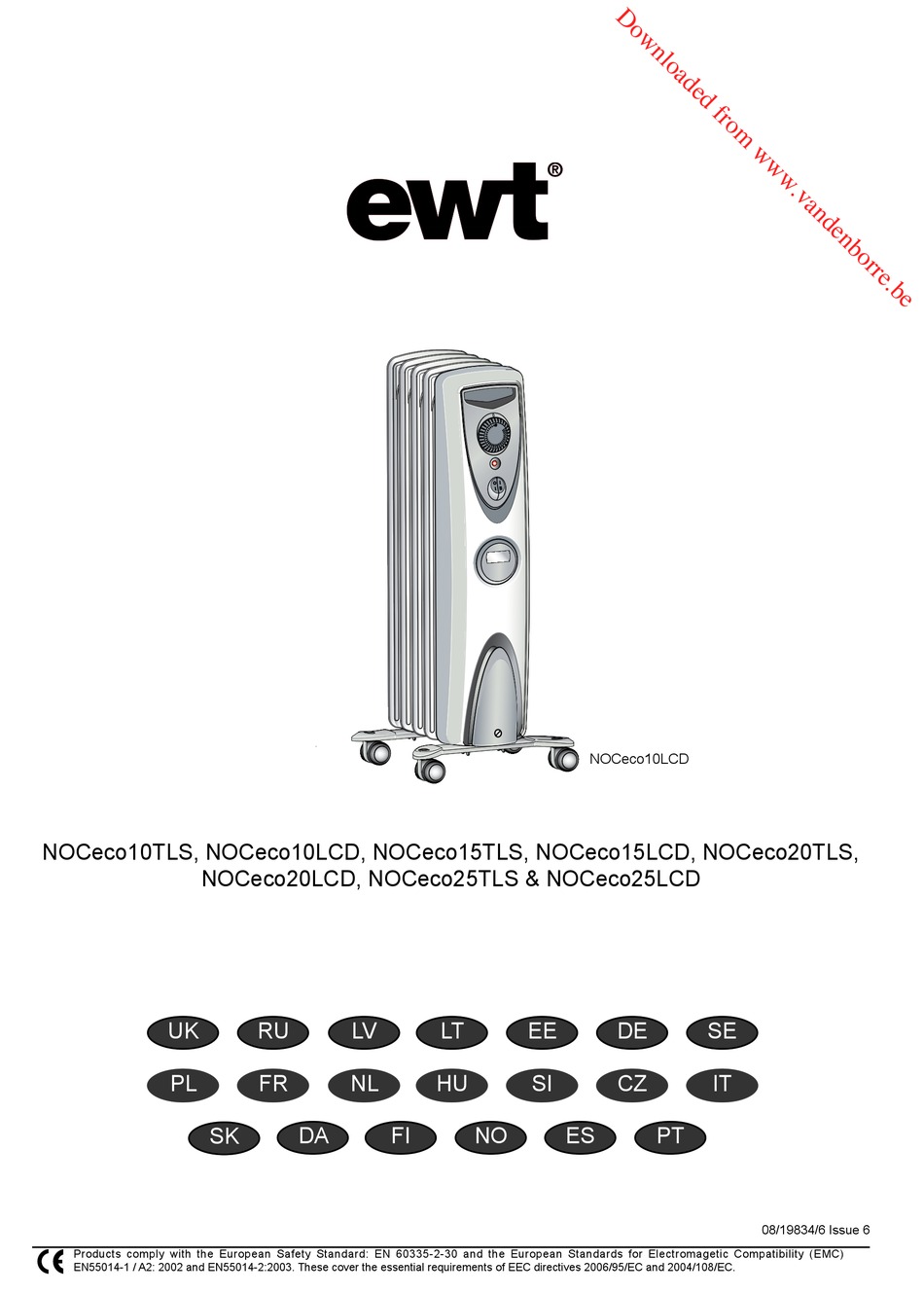 EWT NOCECO10TLS MANUAL Pdf Download | ManualsLib