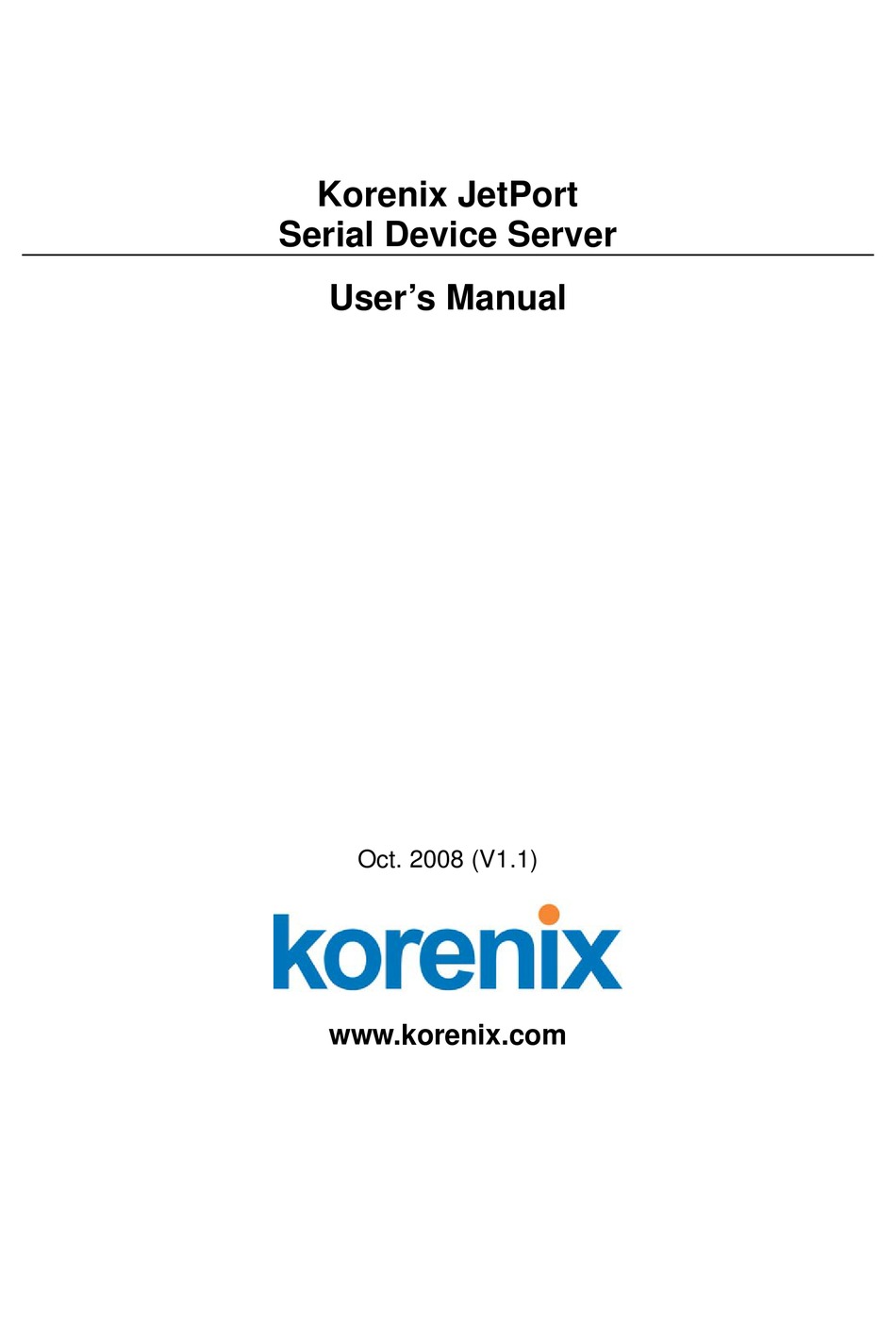 KORENIX JETPORT 5201 USER MANUAL Pdf Download | ManualsLib KORENIX JETPORT 5201 USER MANUAL Pdf Download | ManualsLib