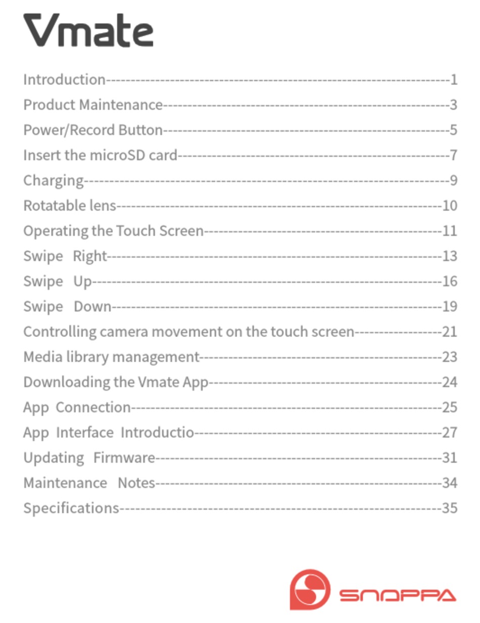 SNOPPA VMATE S191 MANUAL Pdf Download | ManualsLib