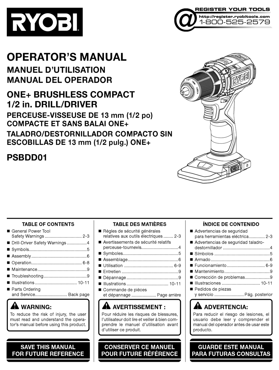 RYOBI ONE PSBDD01 OPERATOR S MANUAL Pdf Download ManualsLib RYOBI ONE PSBDD01 OPERATOR S MANUAL Pdf Download ManualsLib