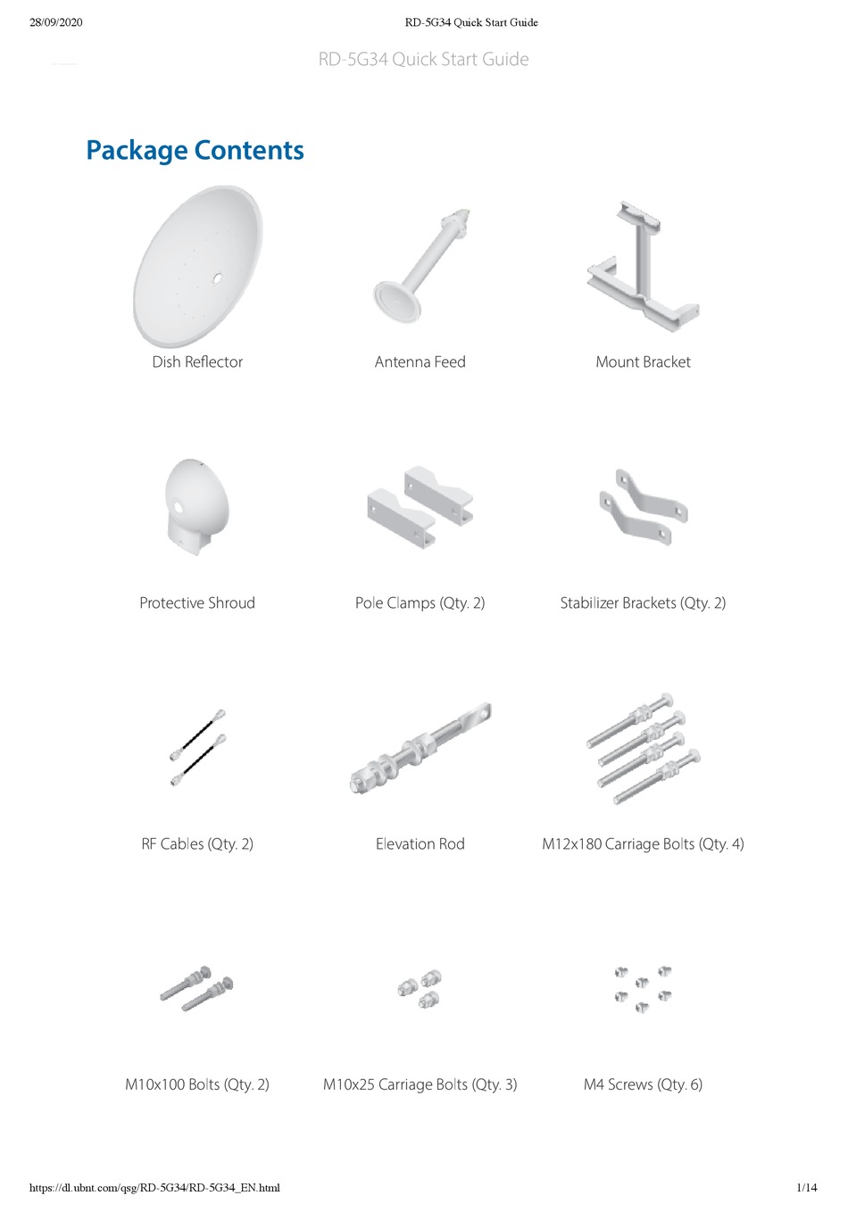 UBIQUITI RD-5G34 QUICK START MANUAL Pdf Download | ManualsLib