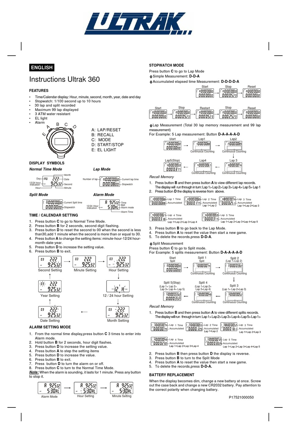 ULTRAK 360 INSTRUCTIONS Pdf Download ManualsLib