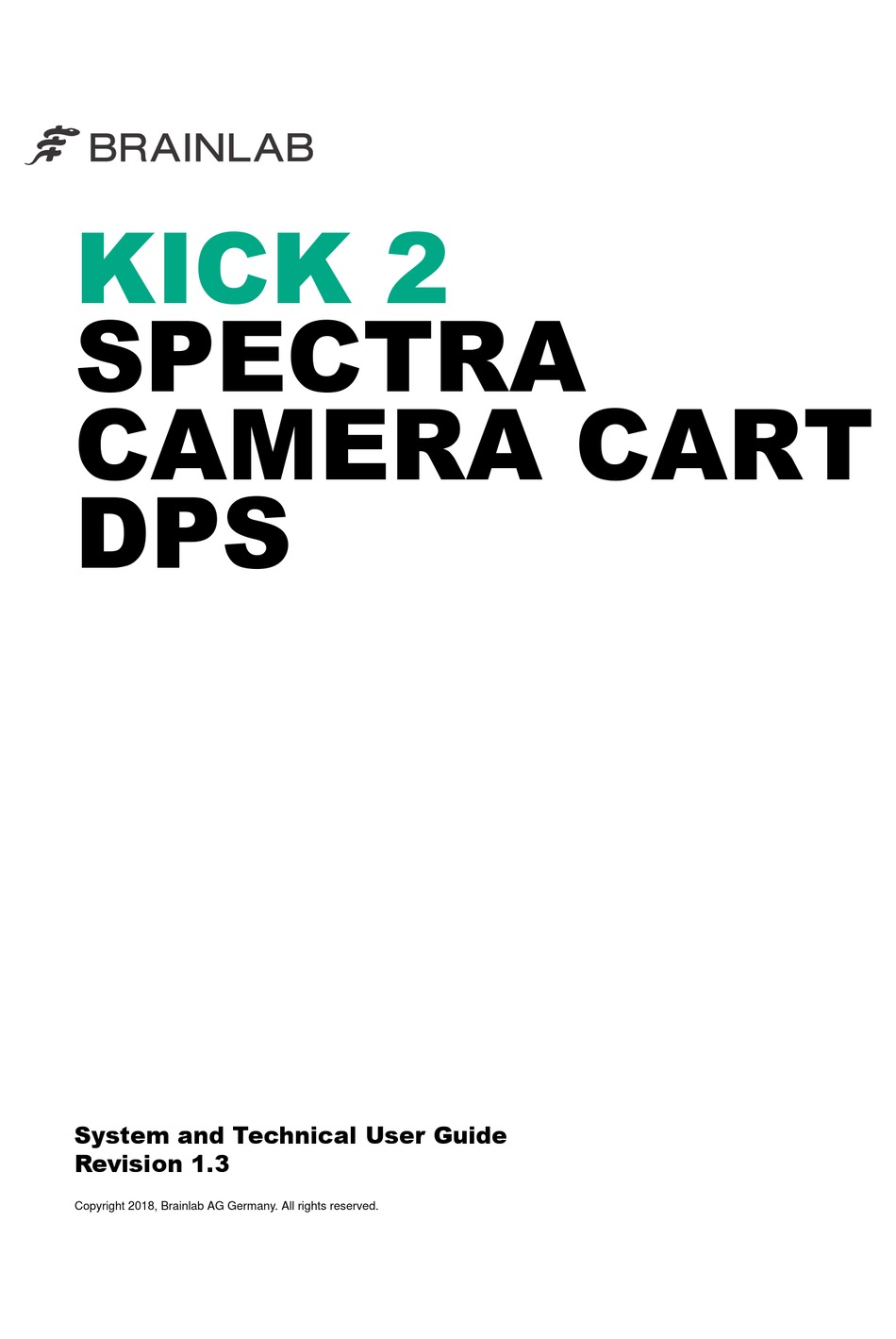 BRAINLAB KICK 2 SYSTEM AND TECHNICAL USER MANUAL Pdf Download | ManualsLib