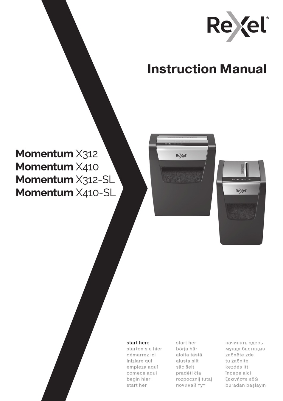 REXEL MOMENTUM X312 INSTRUCTION MANUAL Pdf Download | ManualsLib
