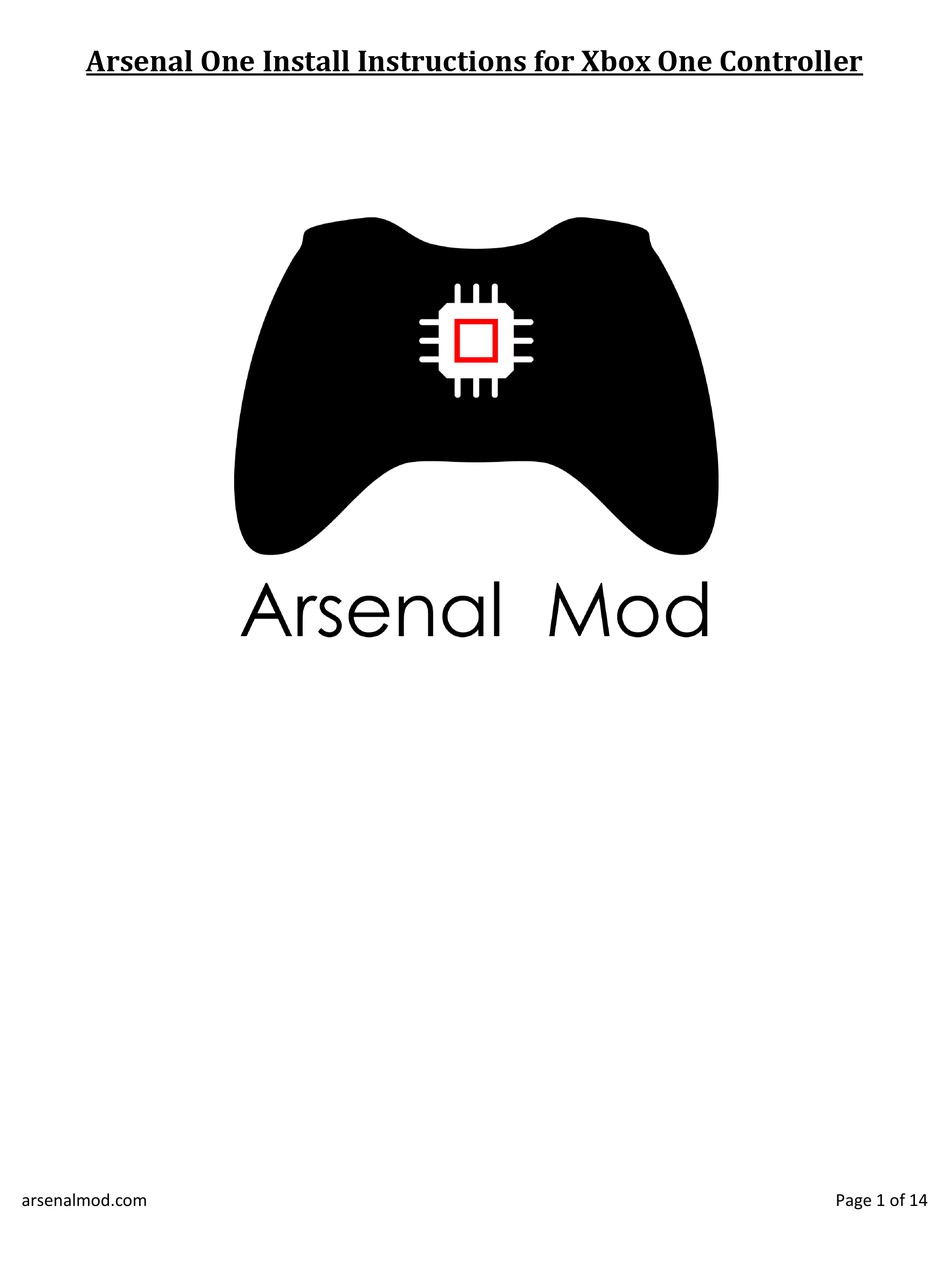 ARSENAL MOD ARSENAL ONE INSTALL INSTRUCTIONS MANUAL Pdf Download ...