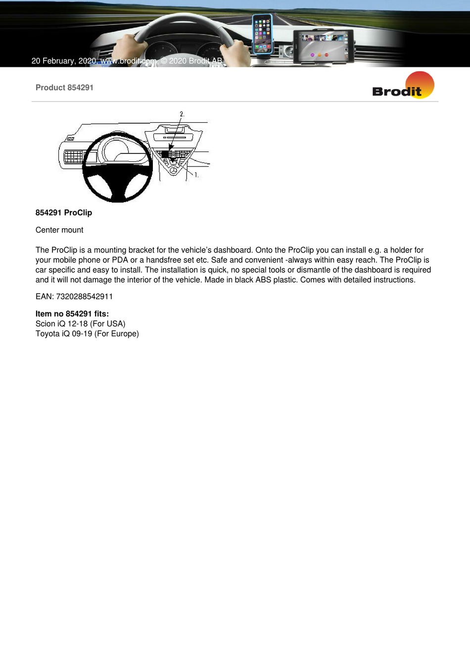 BRODIT PROCLIP MANUAL Pdf Download | ManualsLib