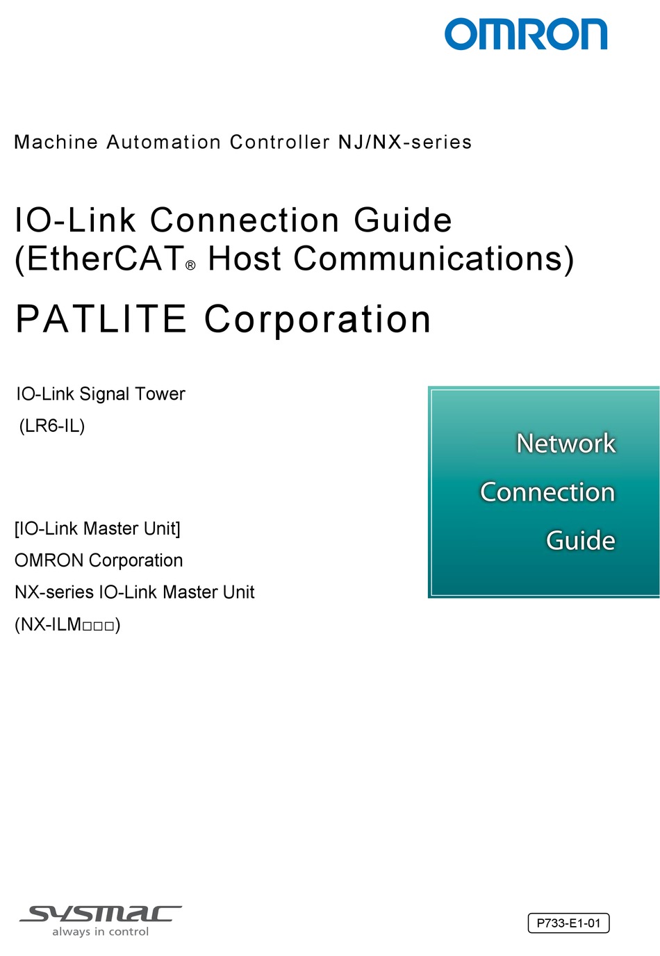 Omron Nj Series Network Connection Manual Pdf Download Manualslib
