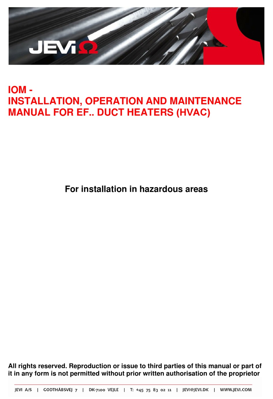 JEVI EF SERIES INSTALLATION, OPERATION AND MAINTENANCE MANUAL Pdf ...