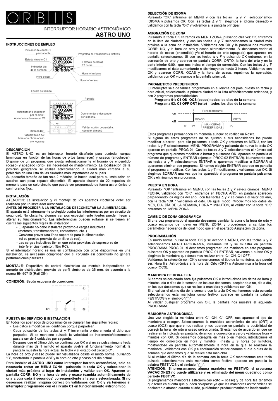 ORBIS ASTRO UNO INSTRUCTIONS FOR USE MANUAL Pdf Download ManualsLib ORBIS ASTRO UNO INSTRUCTIONS FOR USE MANUAL Pdf Download ManualsLib