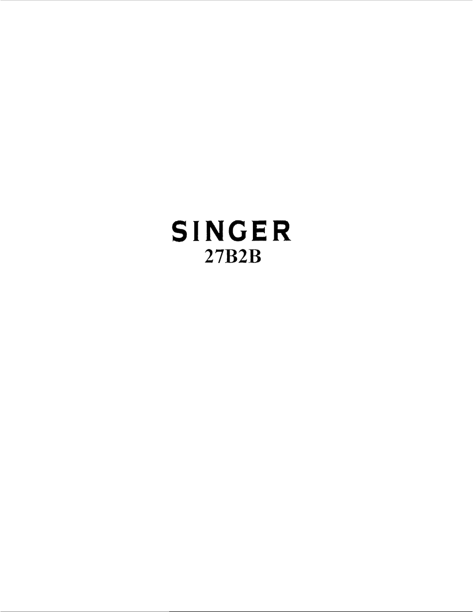 SINGER 27B2B PARTS LIST Pdf Download | ManualsLib
