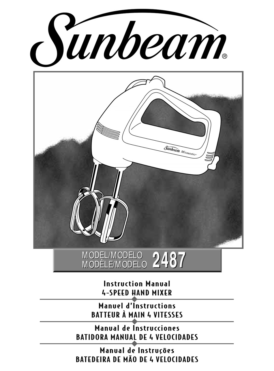 SUNBEAM 2487 INSTRUCTION MANUAL Pdf Download ManualsLib
