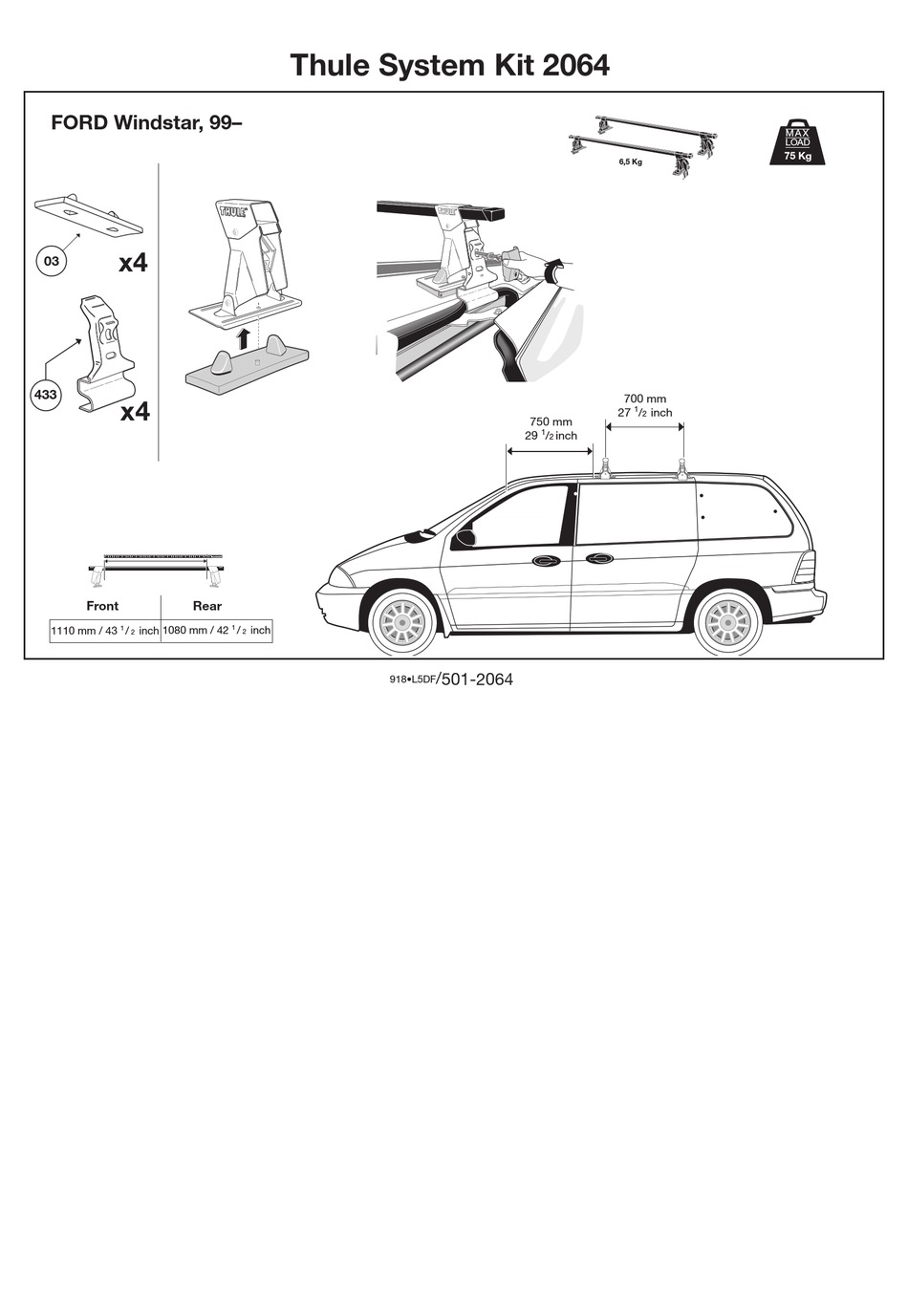 THULE 2064 PARTS LIST Pdf Download | ManualsLib