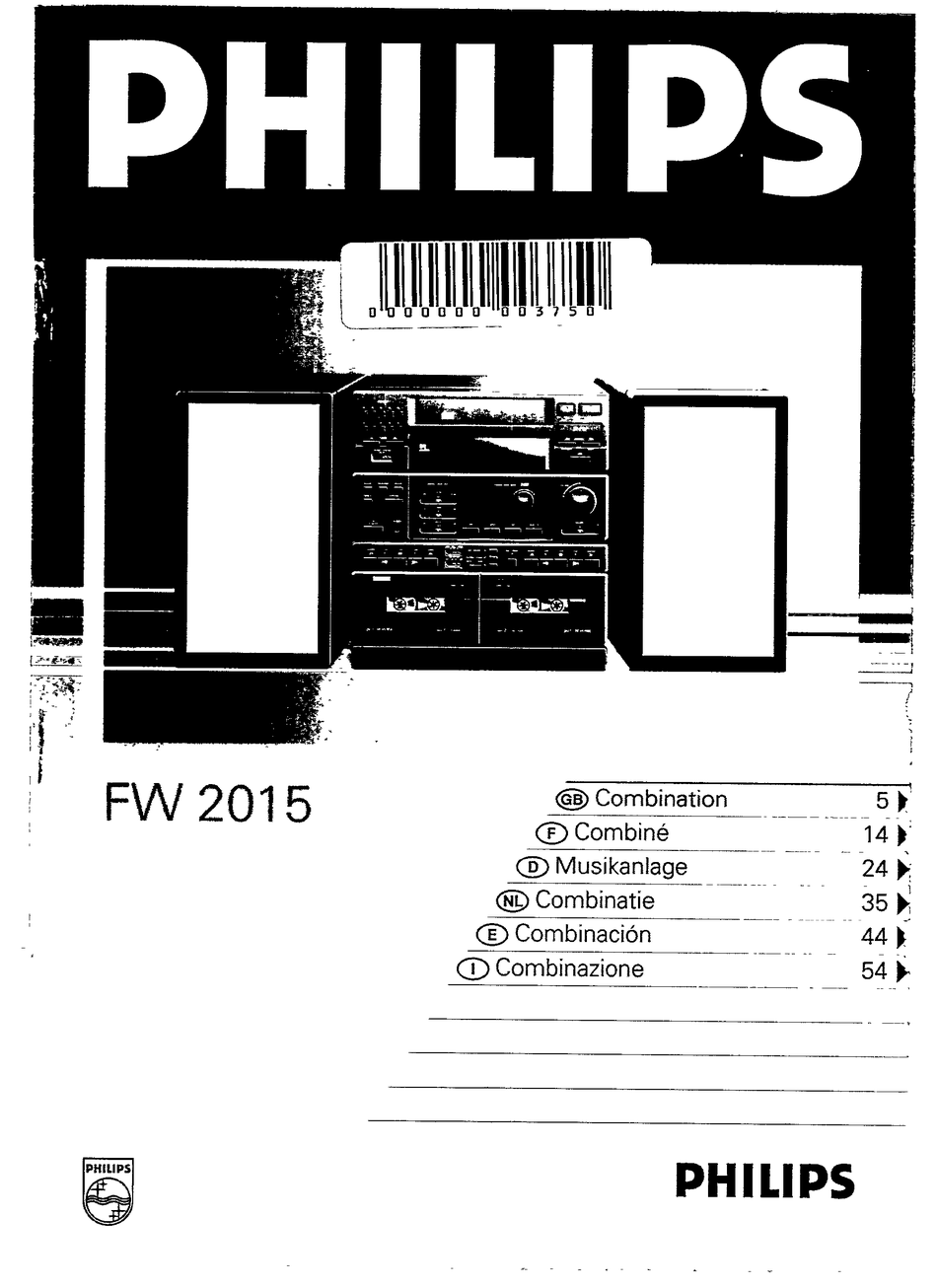 PHILIPS FW2015 USER MANUAL Pdf Download | ManualsLib