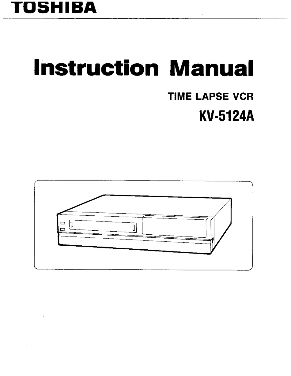 TOSHIBA KV-5124A INSTRUCTION MANUAL Pdf Download | ManualsLib
