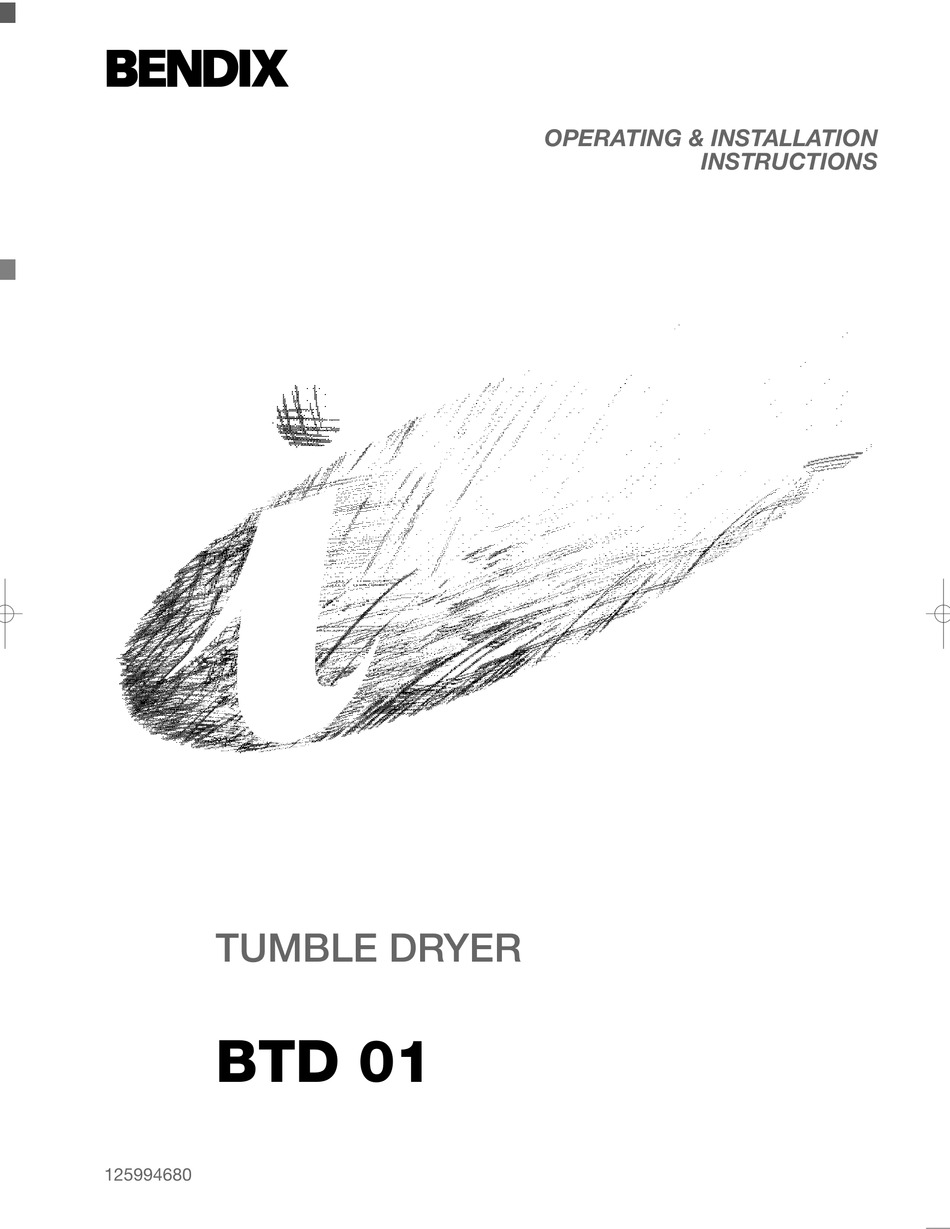 BENDIX BTD 01 OPERATING & INSTALLATION INSTRUCTIONS MANUAL Pdf Download | ManualsLib