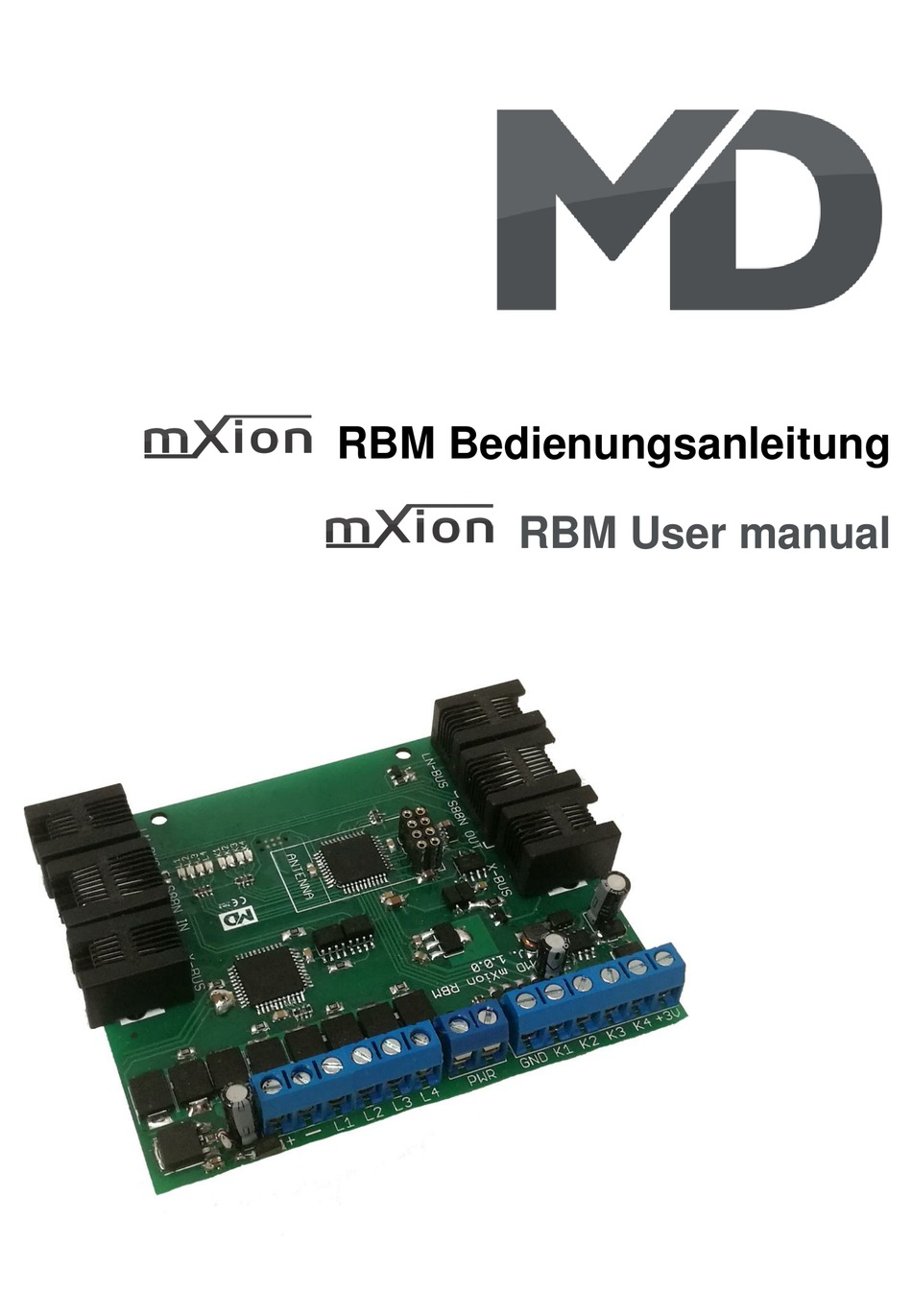 MD MXION RBM USER MANUAL Pdf Download | ManualsLib
