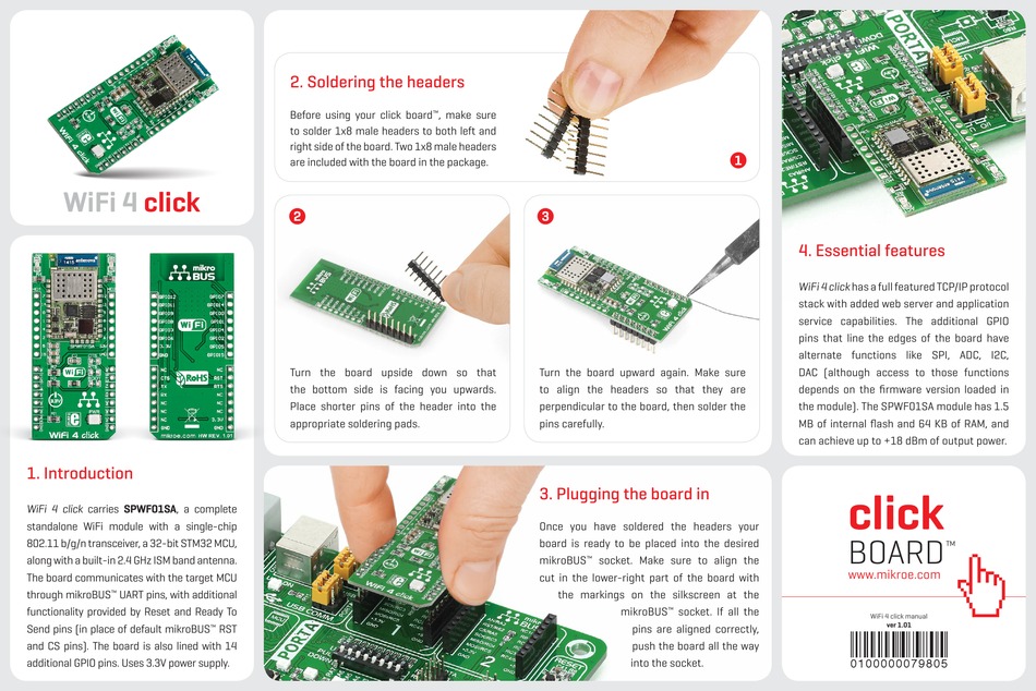 MIKROELEKTRONIKA WIFI 4 CLICK MANUAL Pdf Download | ManualsLib