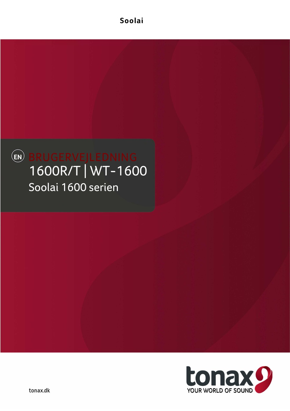 TONAX SOOLAI SPL-1600R INSTRUCTIONS MANUAL Pdf Download | ManualsLib